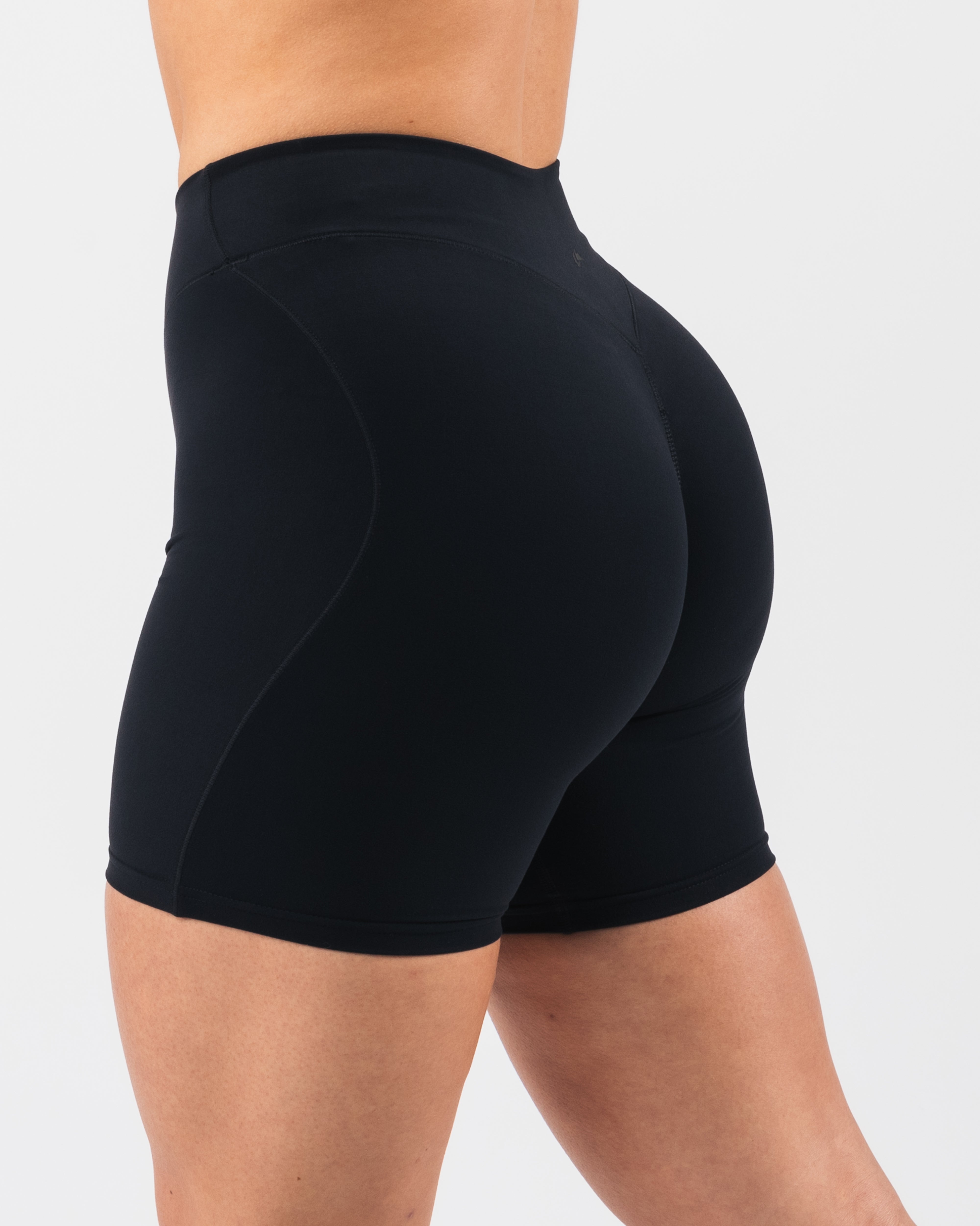 Everyday Core Mid Rise Biker Short - Black | Alphalete – Alphalete ...