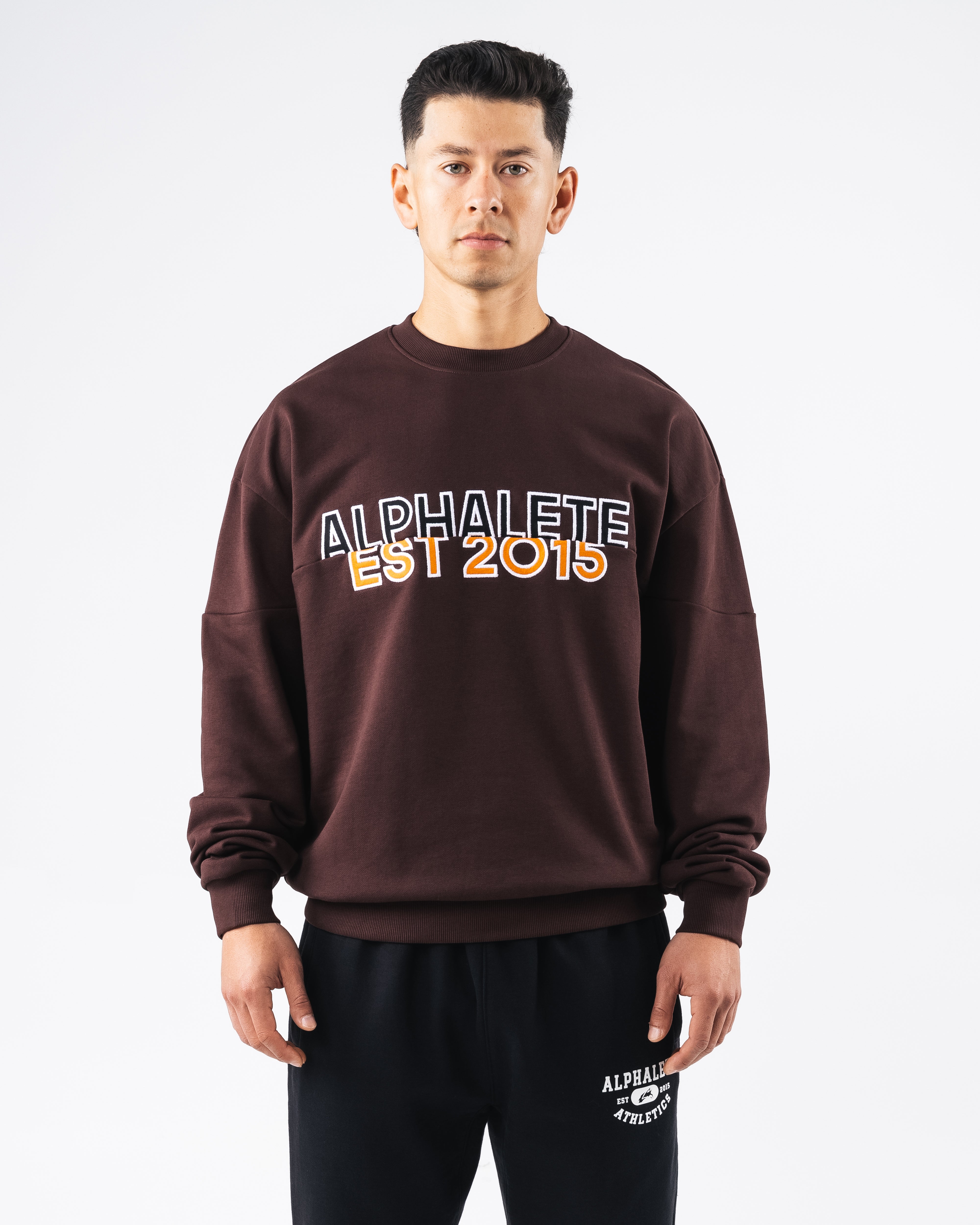 Establishment Split Crewneck - Deep Mauve – Alphalete Athletics CA