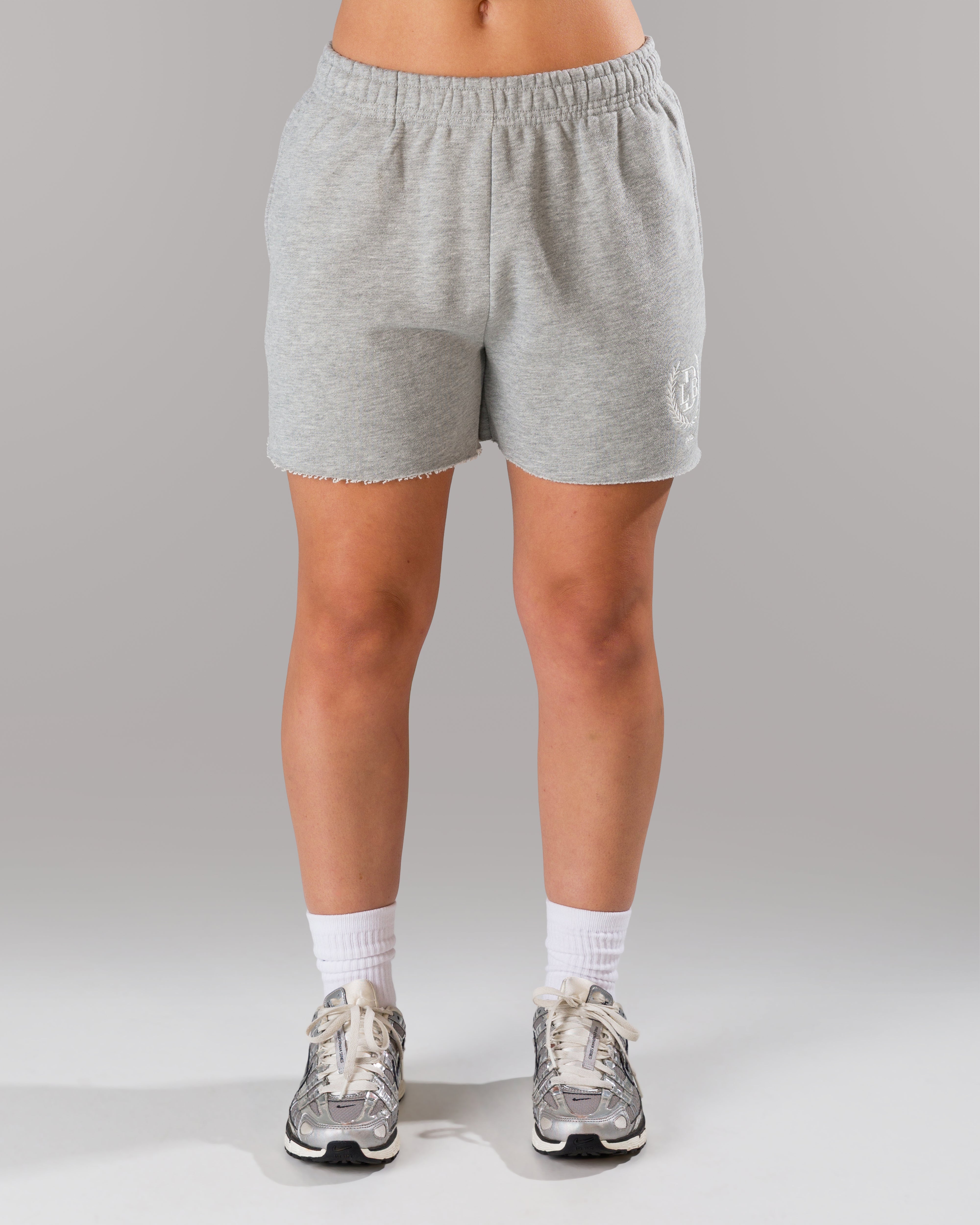 Core Sweat Short - Heather Grey | Alphalete – Alphalete Athletics CA
