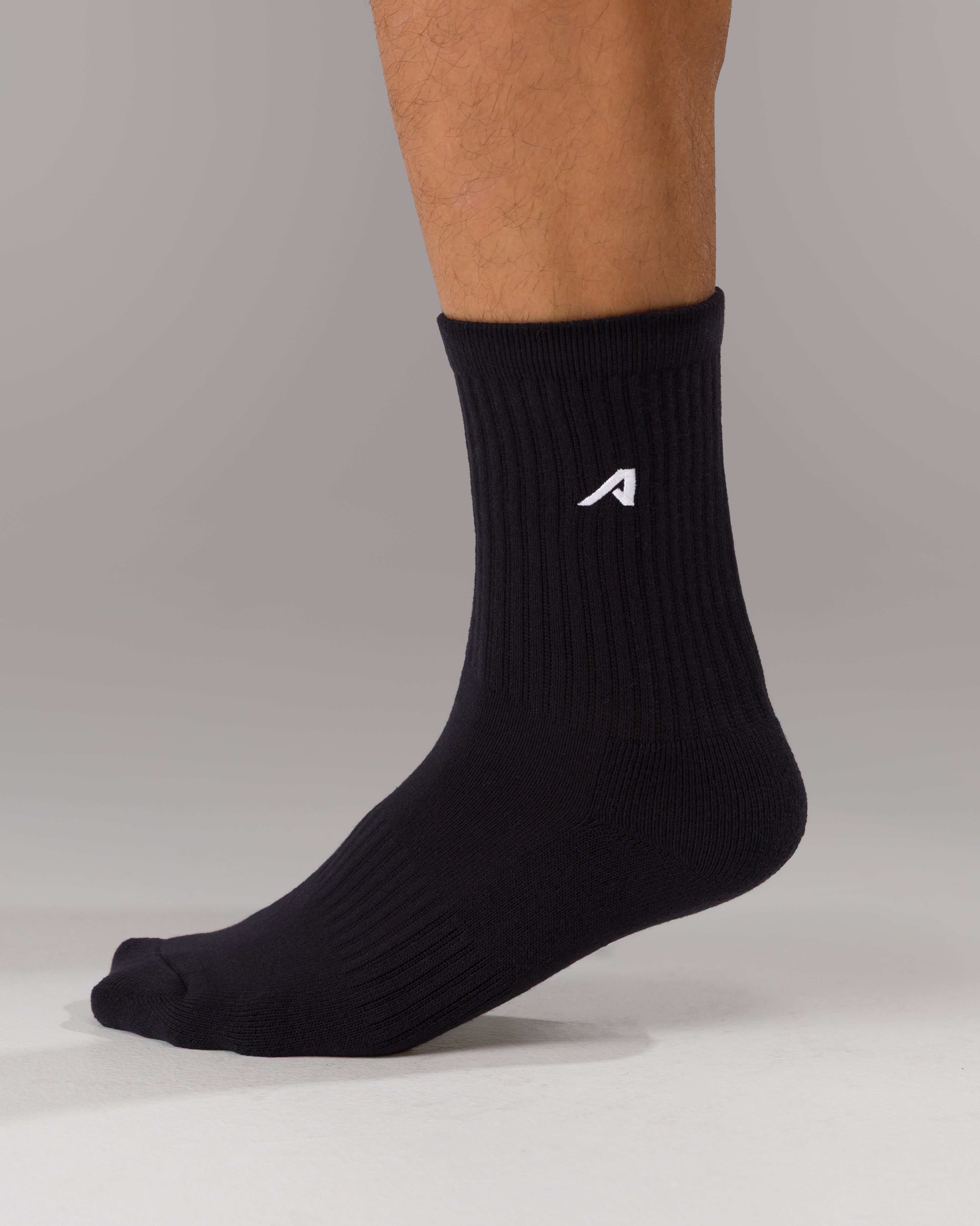 Elite "A" Sock 3pk - Black | Workout Clothes For Women | Alphalete ...