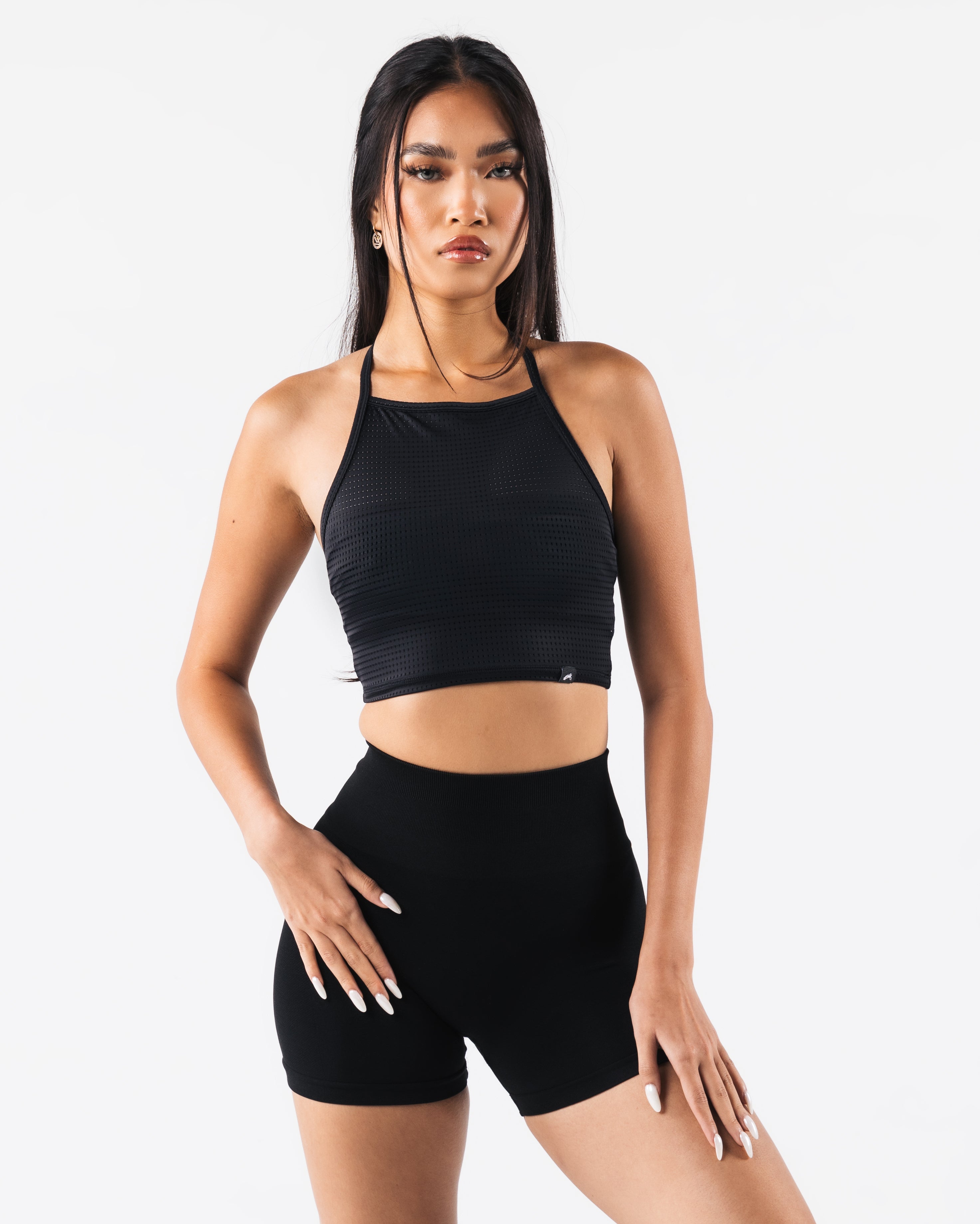 Margo Mesh Tank - Black – Alphalete Athletics CA