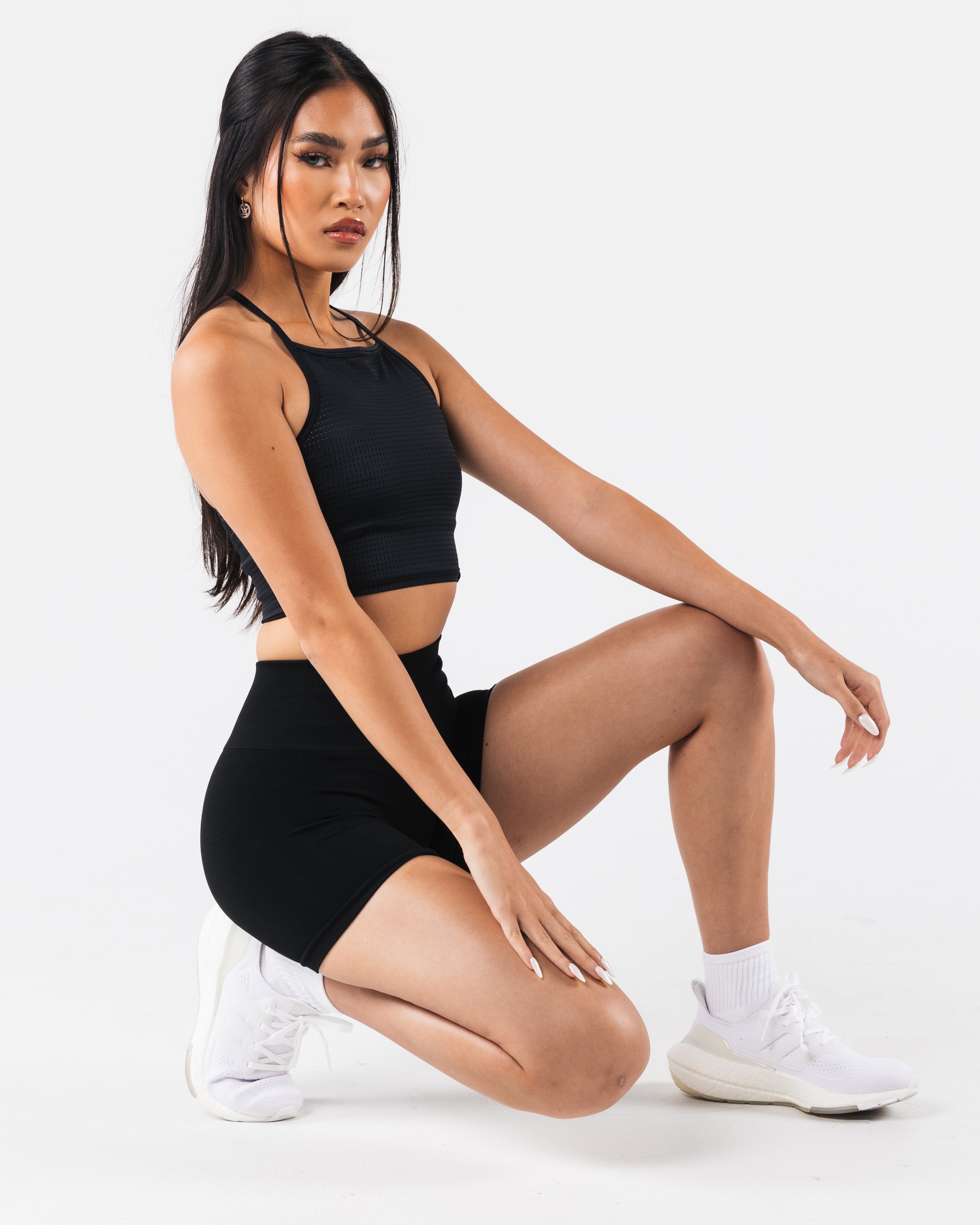Margo Mesh Tank - Black – Alphalete Athletics CA