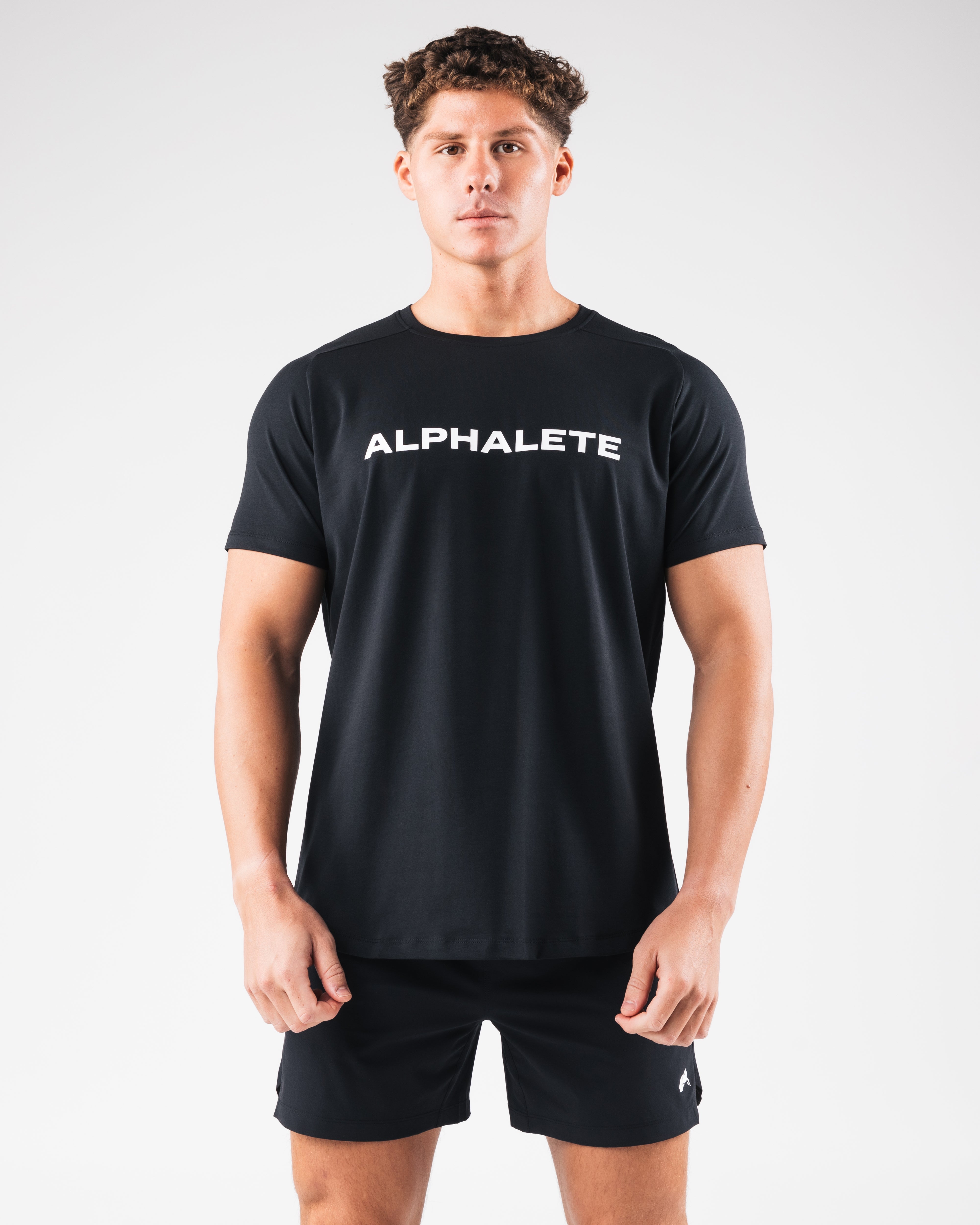 Core Tee - Black / White – Alphalete Athletics CA