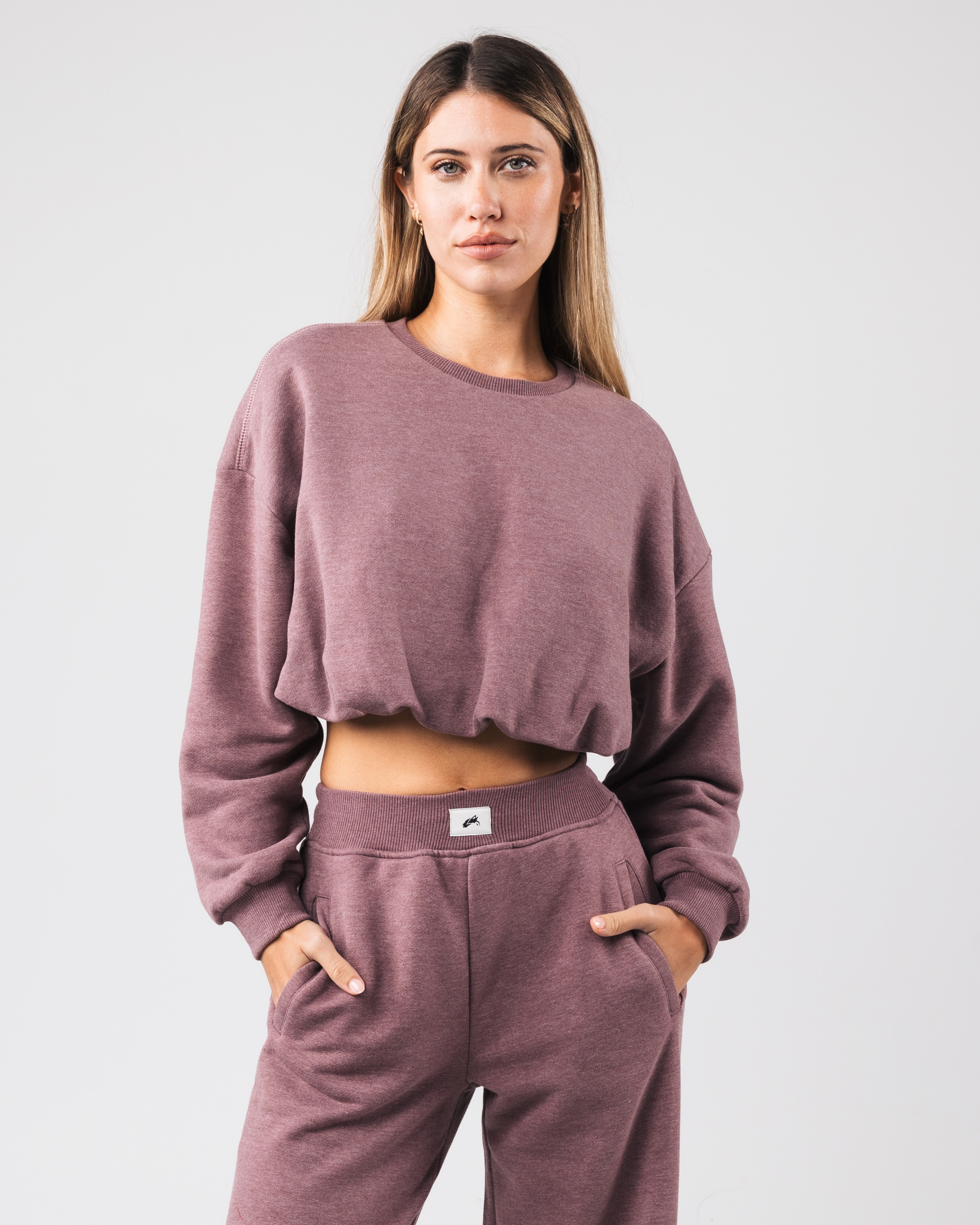 Bubble Crew - Heather Sugar | Workout Clothes | Alphalete – Alphalete ...